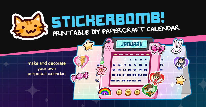Make a Calendar! [♥] S T I C K E R B O M B | Make Your Own Printable ...